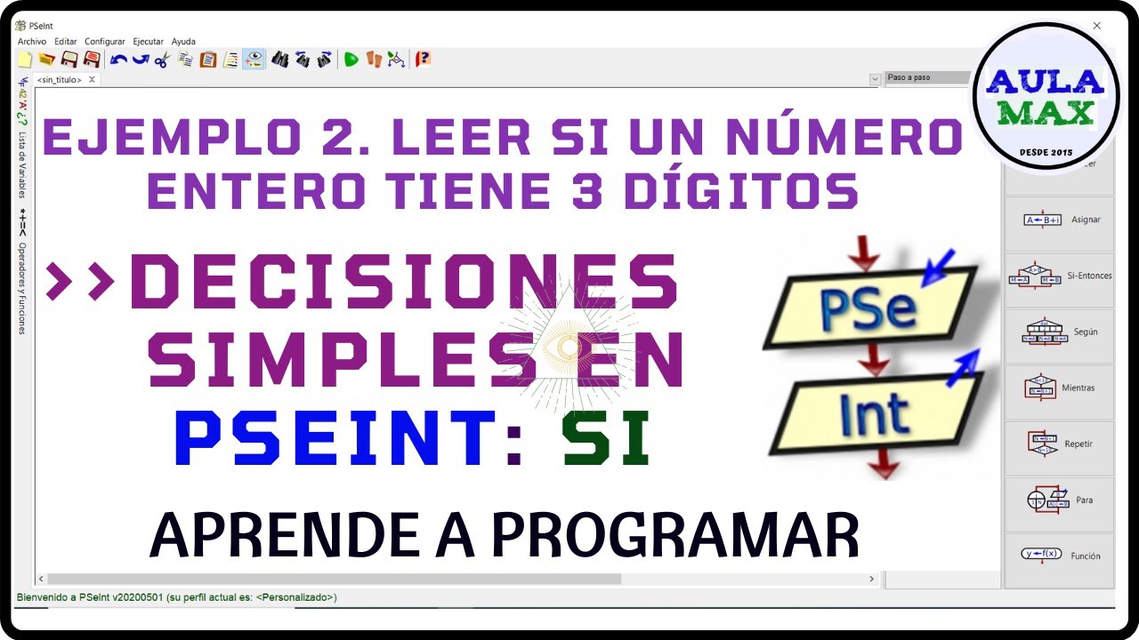 Pseint: Operados y Funciones Matemáticas » TriSabio
